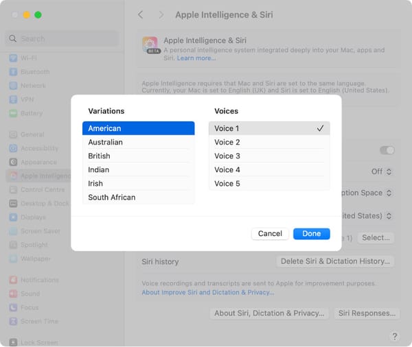 How to Change Siri’s Voice and Language